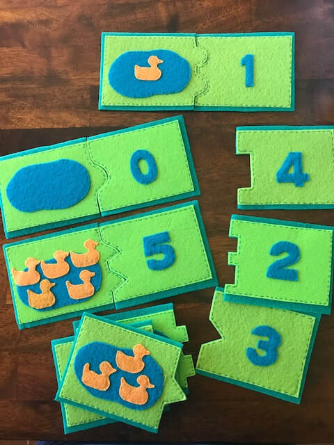 Felt Number Puzzles 0-5 | Miss Cuteson's Class